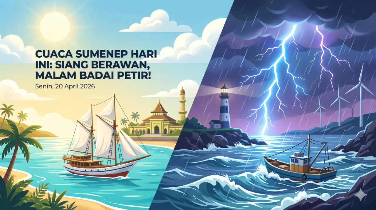 Waspada! Cuaca Sumenep Hari Ini 20 April 2026: Potensi Badai Petir ...